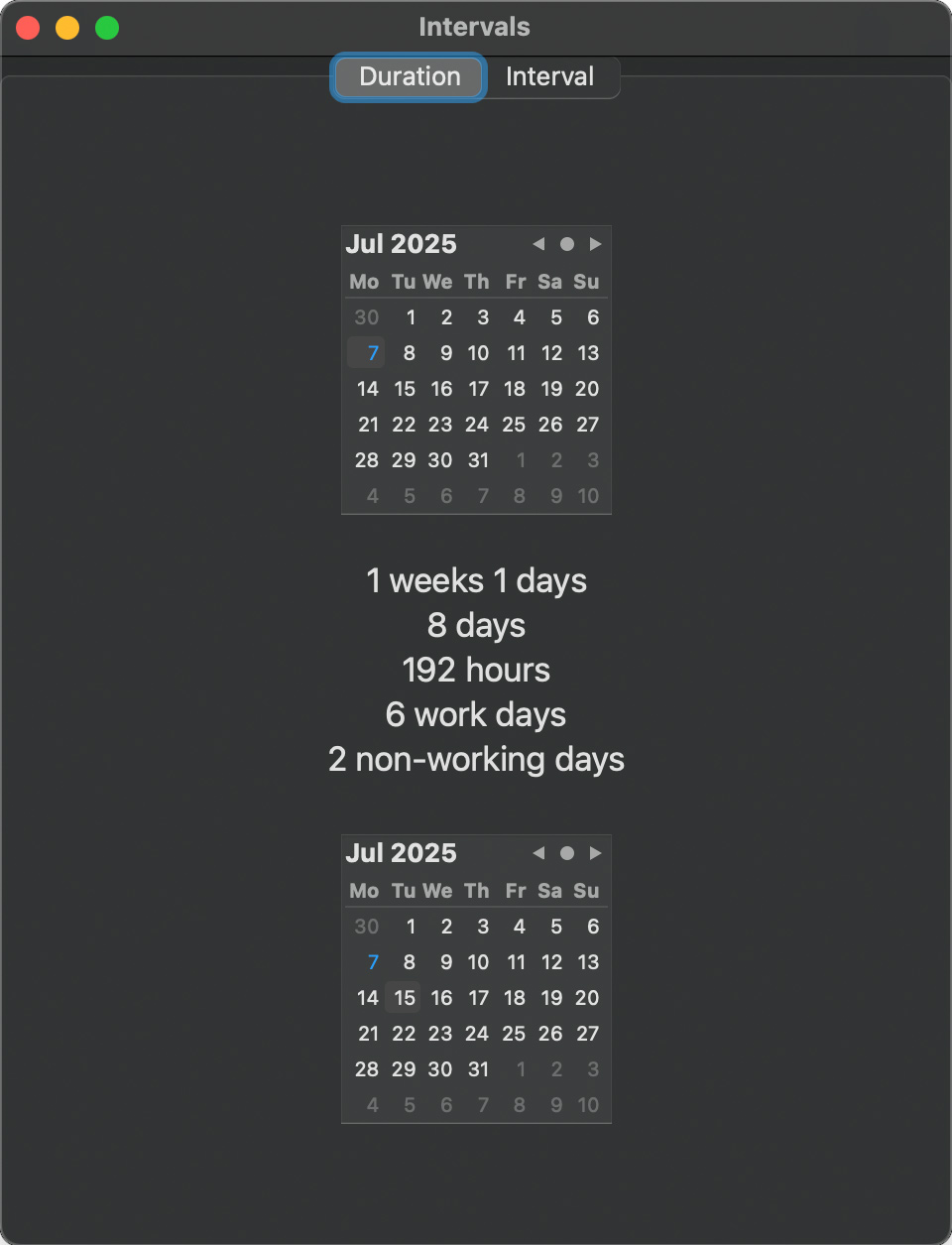 GitHub - ctipper/Intervals: A utility to calculate date ranges written in Swift