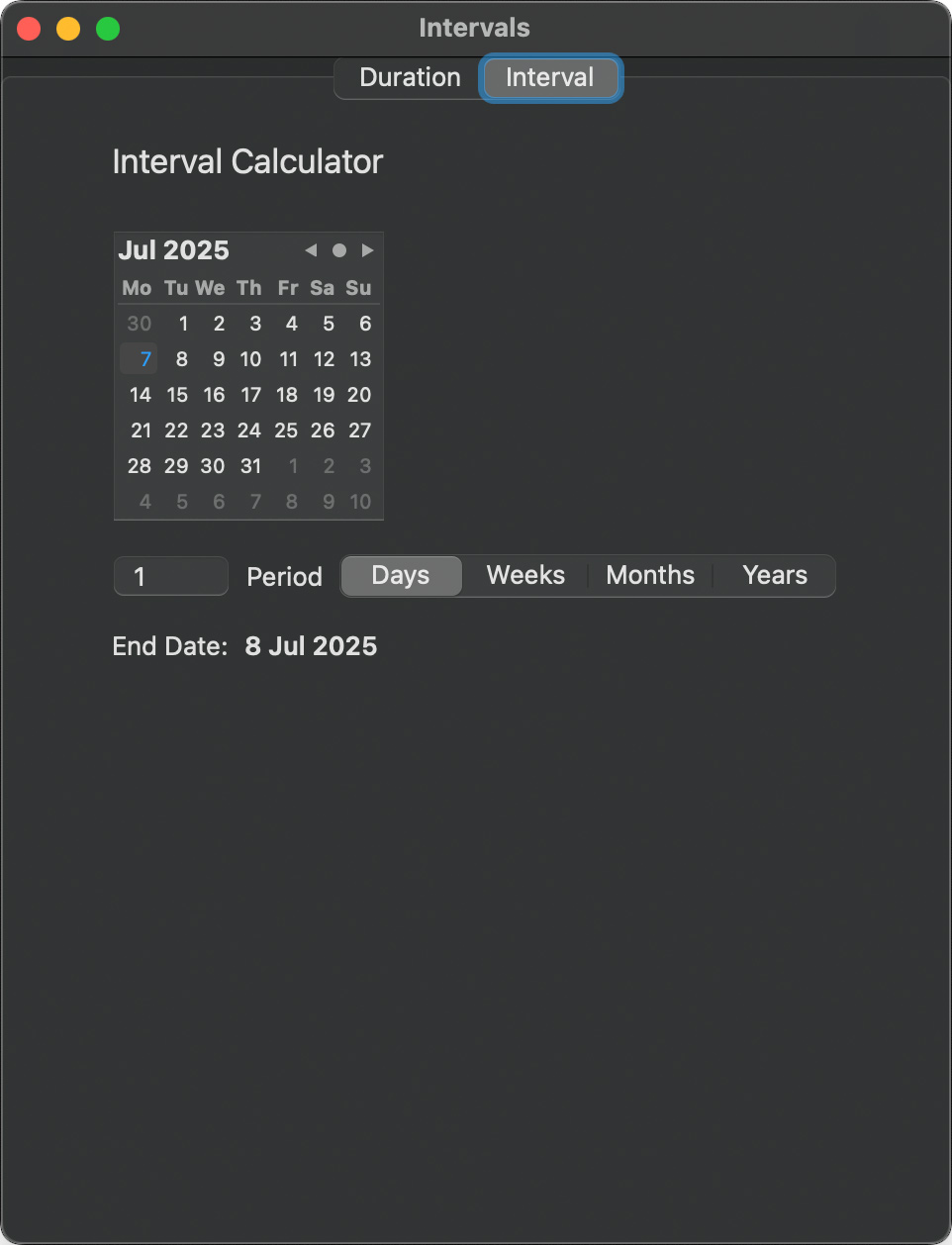 GitHub - ctipper/Intervals: A utility to calculate date ranges written in Swift